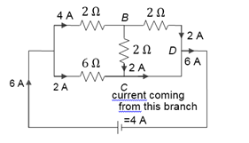 Find current in the branch of the circuit (in ampere).