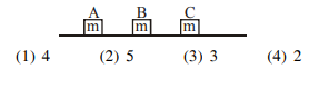 Three blocks $\mathrm{A}, \mathrm{B}$ and $\mathrm{C}$ are lying on a ...