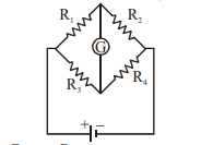 The Wheatstone bridge shown in Fig. here, gets balanced when the carbon ...