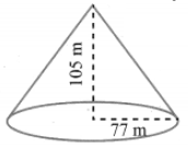 A conical container is fully filled with petrol. The radius is $10 ...