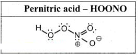 Draw the structure of the following compounds. Pernitric acid