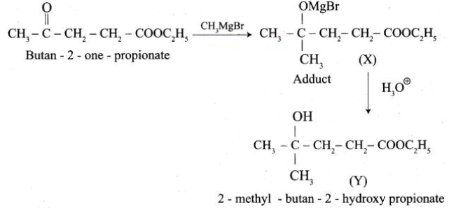 Identify $\mathrm{X}$ and $\mathrm{Y}$ $ \mathrm{CH}_3 \mathrm{COCH}_2 ...