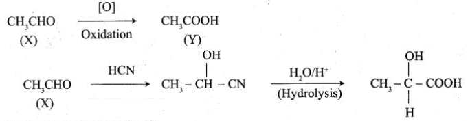 A compound ' $\mathrm{X}$ ' $\left(\mathrm{C}_2 \mathrm{H}_4 \mathrm{O ...