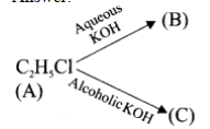 An organic compound (A) with molecular formula $\mathrm{C}_2 \mathrm{H ...