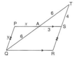 In the given figure if $\mathrm{PS} \| \mathrm{QR}$ and $\mathrm{PQ ...