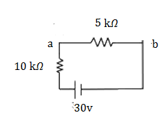There is an electric circuit as shown in the figure. Find potential ...