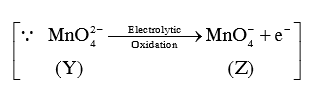 Fusion of MnO2 with KOH in presence of O2 produces a salt W. Alkaline ...