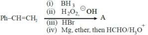 The final product A , formed in the following reaction sequence is ...