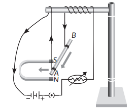 Describe an activity with labelled diagram to show that a force acts on ...
