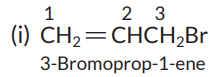 Write the IUPAC names of the following compounds: (i) $\mathrm{CH}_2 ...
