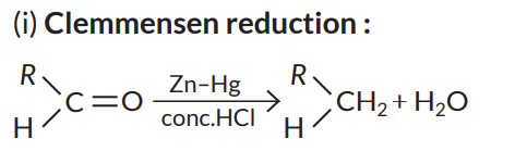 Write the equations involved in the following reactions: (i) Clemmensen ...