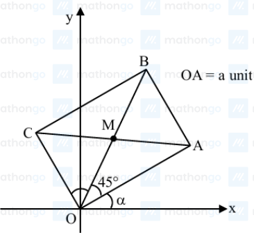 Let a be the length of a side of a square OABC with $O$ being the ...