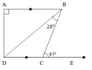In the given figure, $\mathrm{AB} \| \mathrm{DC}, \angle \mathrm{BAD ...