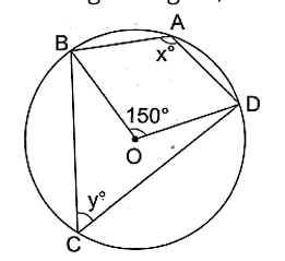 In the given figure, O is the centre of a circle and $\angle \mathrm ...