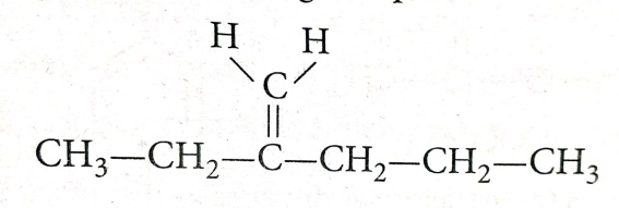 IUPAC name of the following compound will be (a) 2-Methylene hexane (b ...